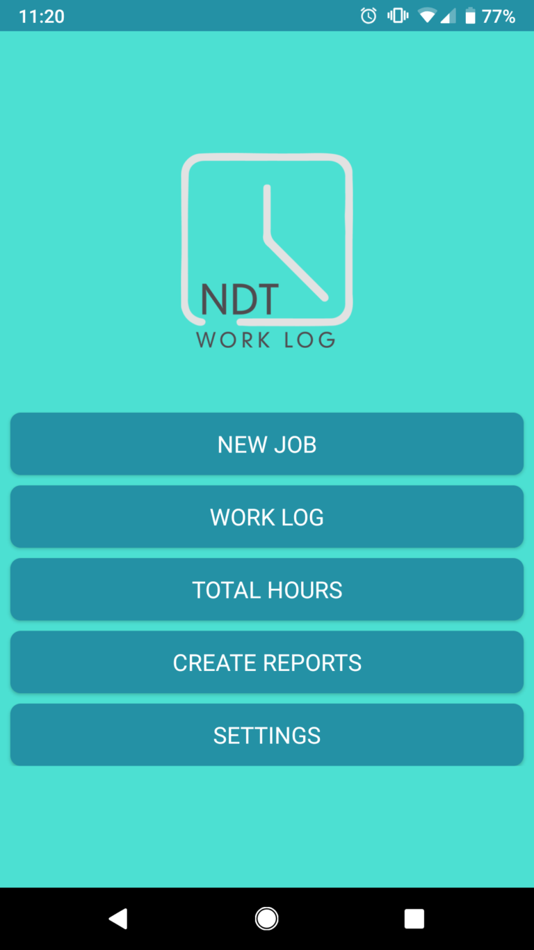 NDT Work Log App - NDT Quality Training