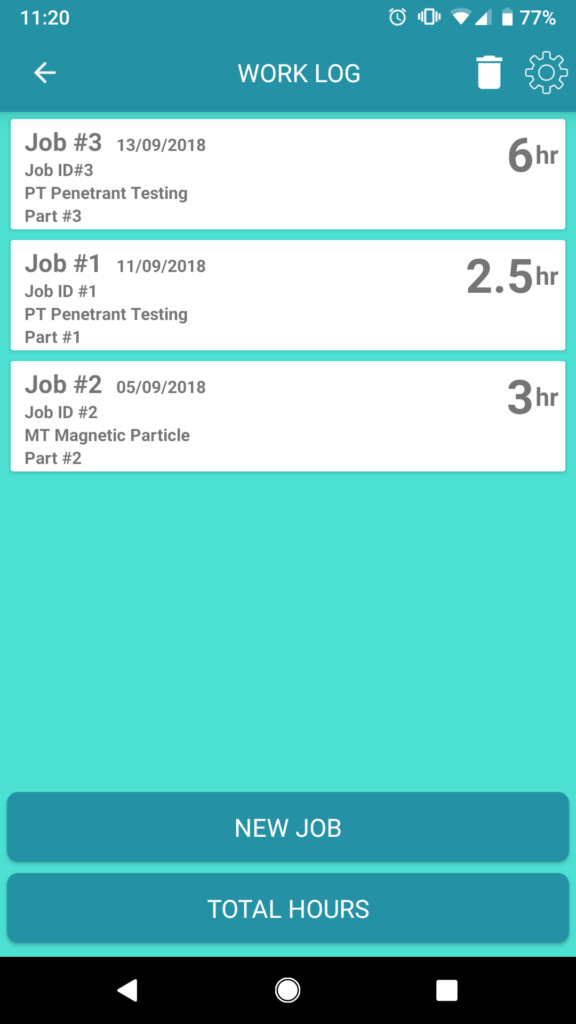 NDT Work Log App - NDT Quality Training